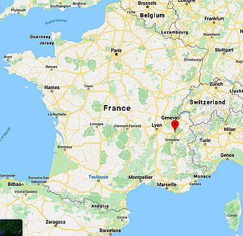 Chambéry carte de France » Voyage - Carte - Plan